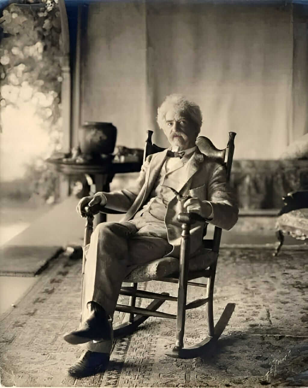 30 Amazing and Rare Photos of Mark Twain - Face26 - AI Photo Enhancer
