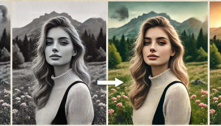 color black and white photos free online